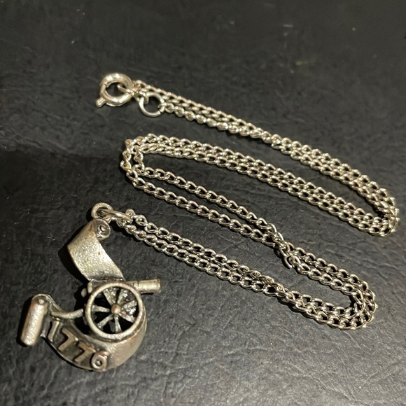 Jewelry | 1776 Pendant In Silver Chain Necklace | Poshmark